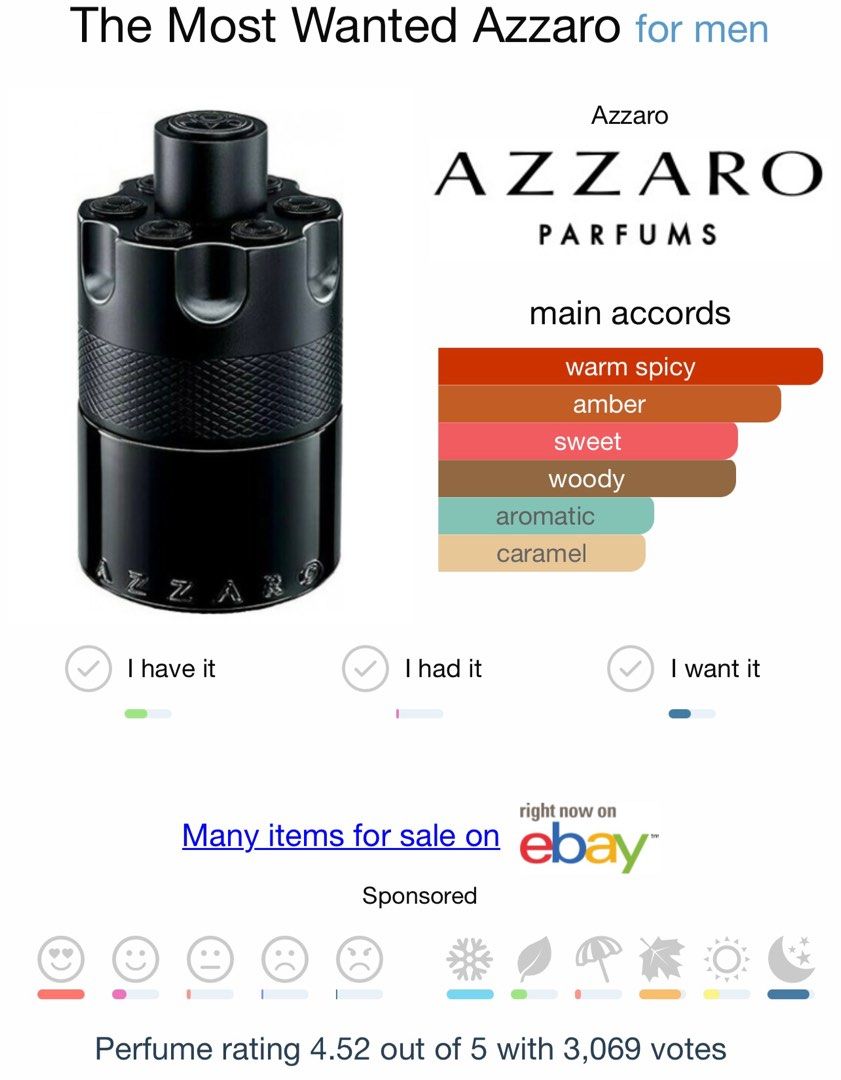 Azzaro The Most Wanted EDP 100ML, Beauty & Personal Care, Fragrance ...