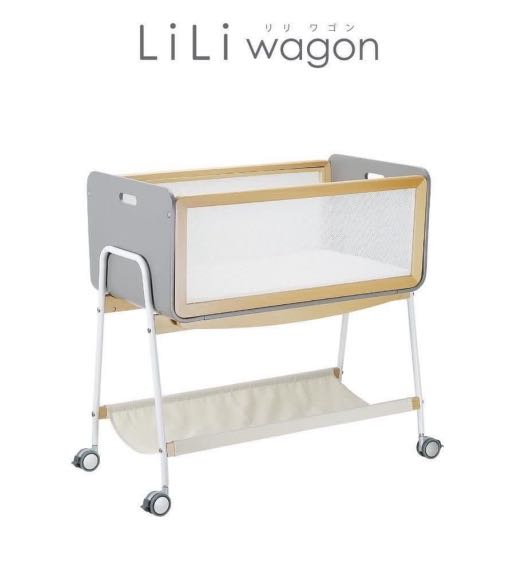 BABY COT PORTABLE MOVABLE EASY TO MOVE CRIB YAMATOYA LILI WAGON COMPACT ...