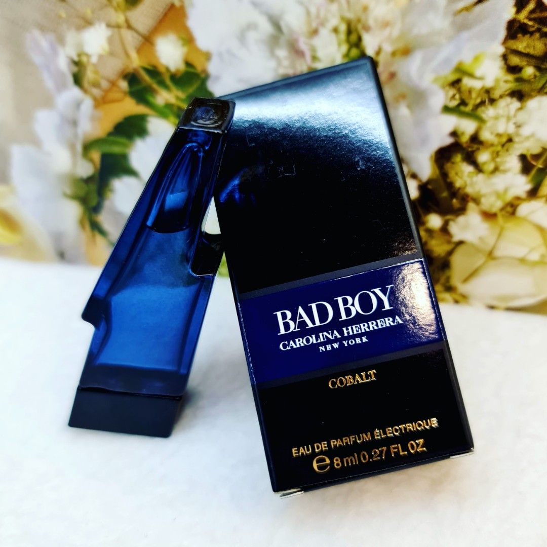 BAD BOY COBALT EDP ELECTRIQUE MINIATURE PERFUME 8ML, Beauty & Personal ...