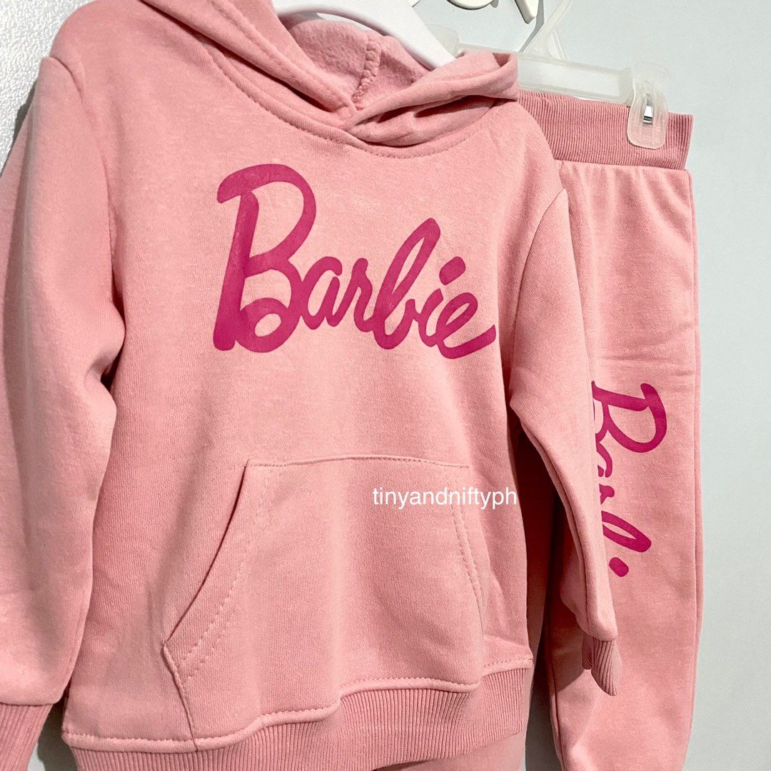 Barbie Tracksuit, Babies & Kids, Babies & Kids Fashion on Carousell