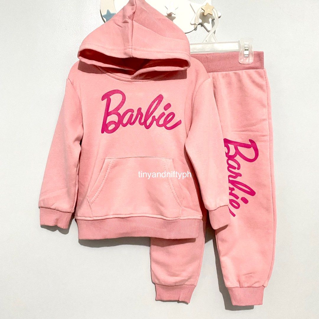 Barbie Tracksuit, Babies & Kids, Babies & Kids Fashion on Carousell