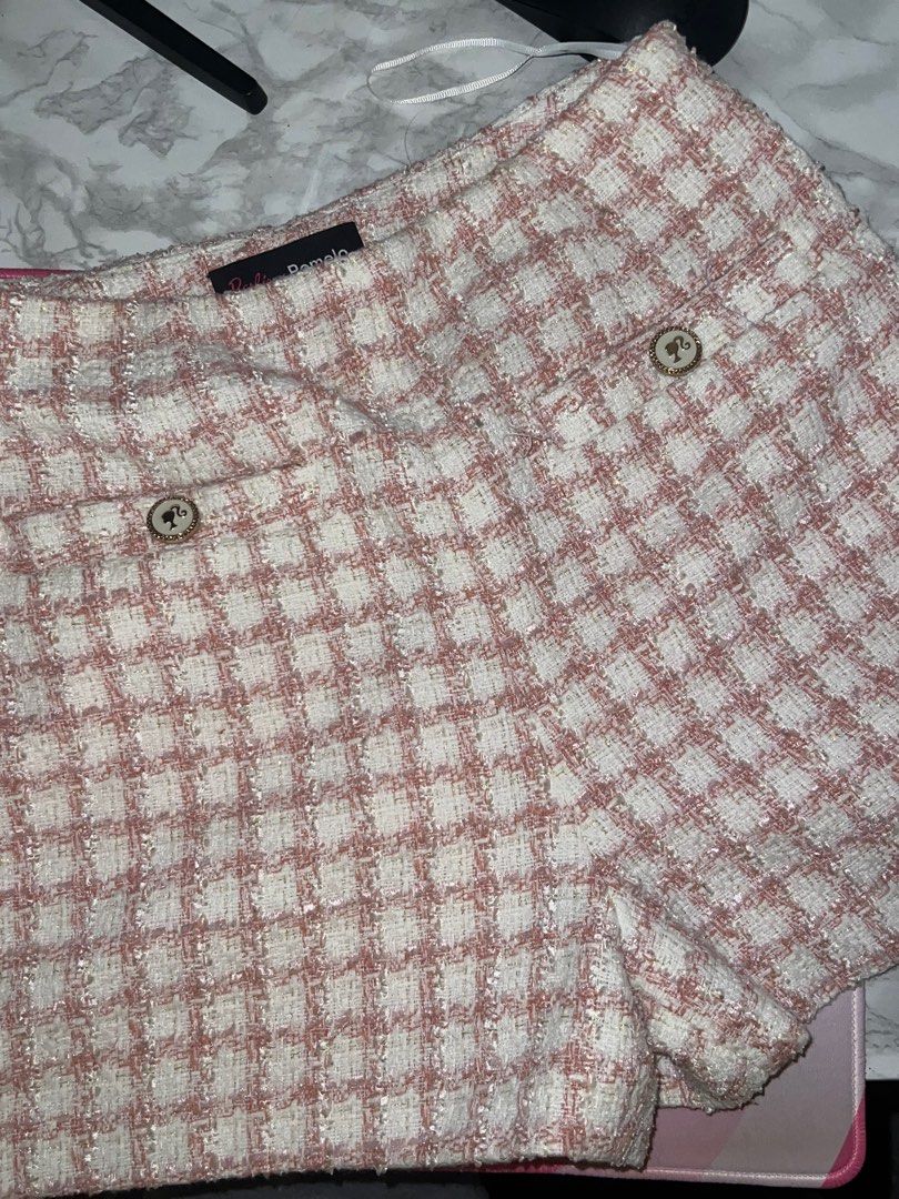 BARBIE X POMELO TWEED SET, Women's Fashion, Dresses & Sets, Sets or ...