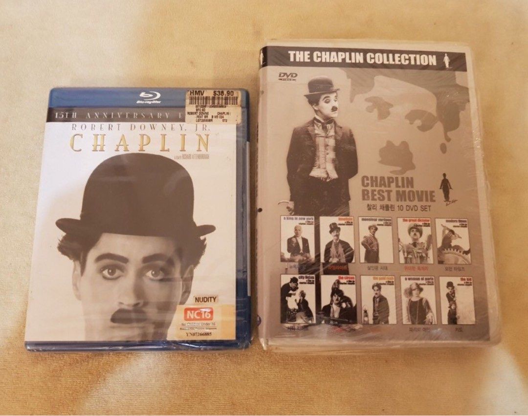 Biopic Blu-Ray Chaplin Plus The Charlie Chaplin Collection Original DVD Boxset, Hobbies & Toys ...