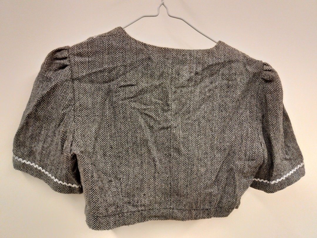 Vintage Bolero Style Wool Jacket Red Modasia by MODANI, Women's Fashion ...