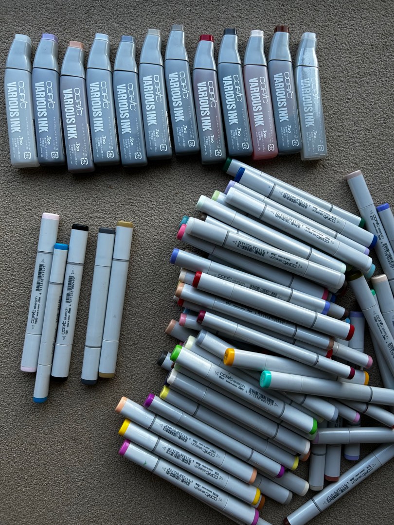 (Bought in Japan) Copic Sketch 72 colors + 12 Various Ink, Hobbies ...
