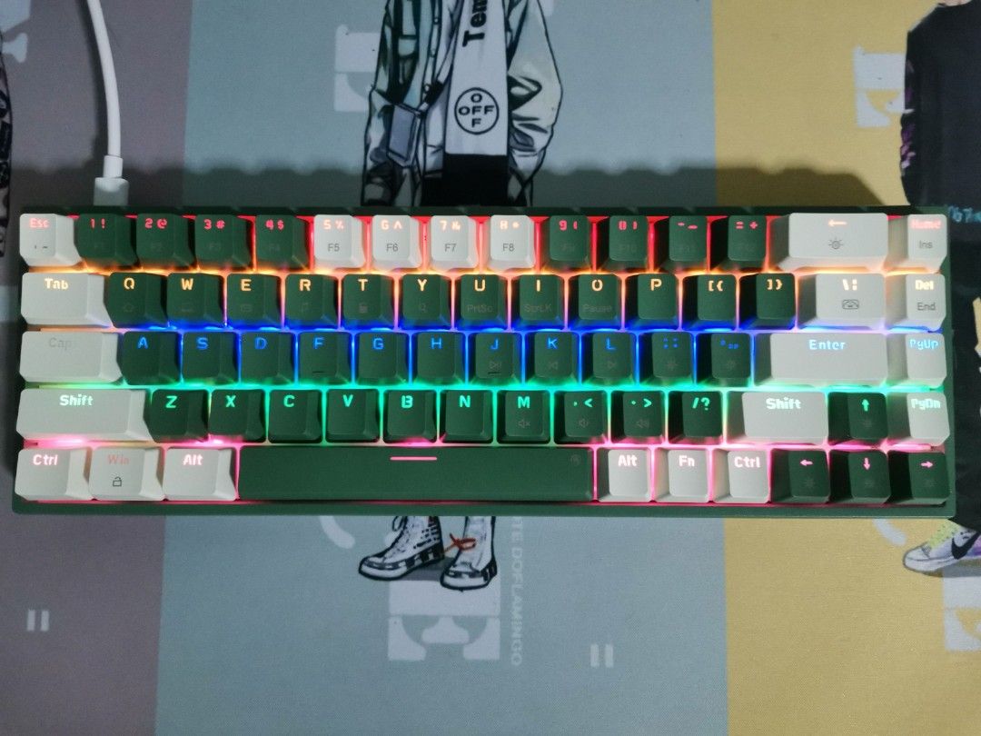 BOW Mechanical Gaming Keyboard ｜68 key｜Brown Switch｜Hot-Swappable｜BNIB ...