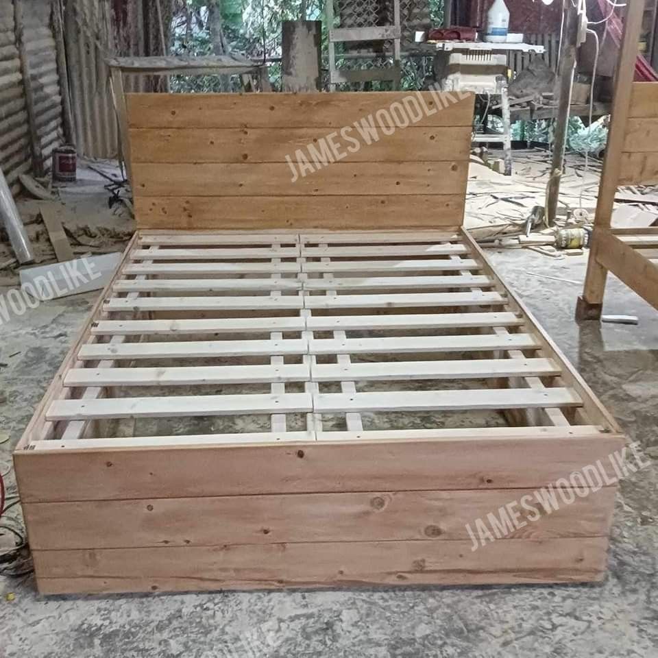 BOX TYPE BED WITH SECRET STORAGE, Furniture & Home Living, Furniture ...