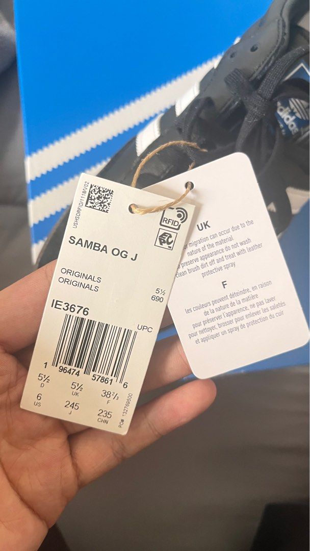 Adidas Samba OG Black Size 6, Women's Fashion, Footwear, Sneakers on ...