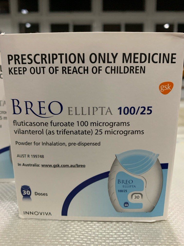 BREO Ellipta 100/25, Health & Nutrition, Medical Supplies & Tools on ...