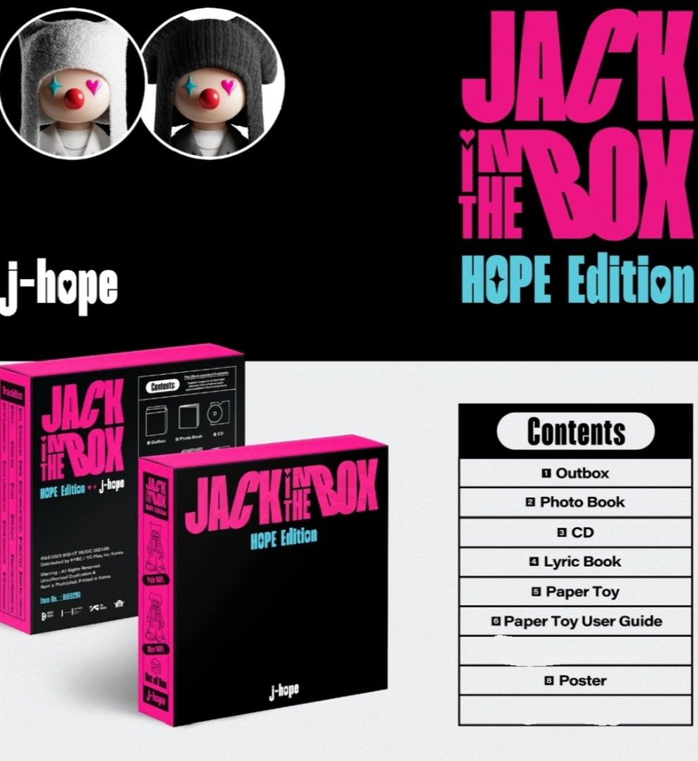 BTS J-HOPE (JHope/Hoseok/Hobi) Jack in The Box (JITB) Hope Edition, Hobbies & Toys, Memorabilia ...