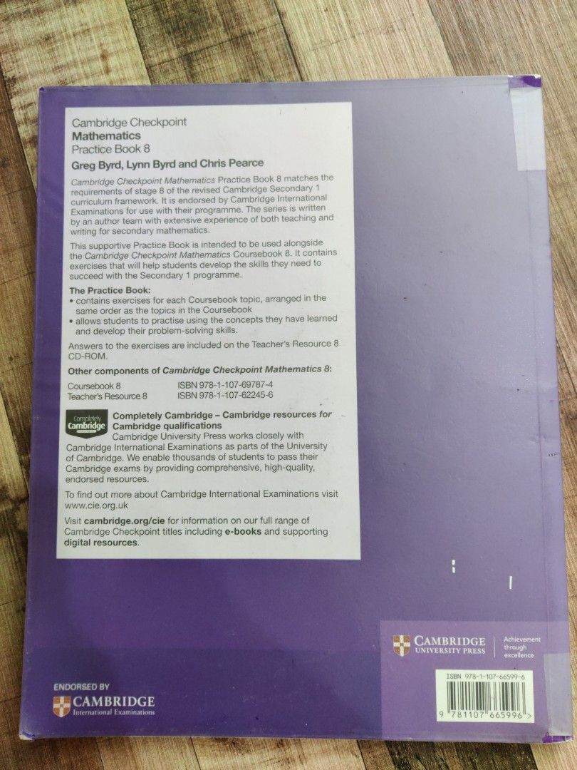 Cambridge Checkpoint Mathematics Practice Book Year 8, Hobbies & Toys ...