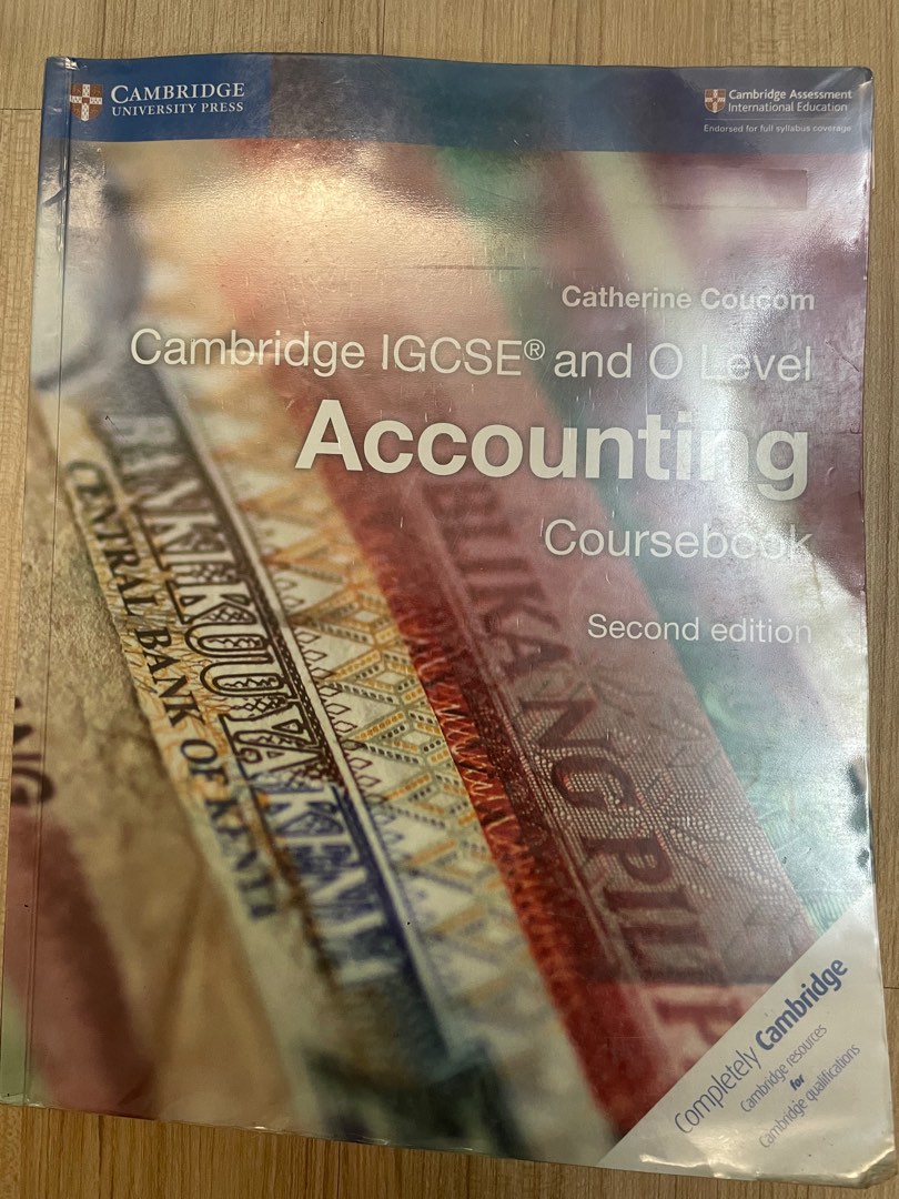 Cambridge IGCSE/O level Accounting Coursebook, Hobbies & Toys, Books ... Cambridge IGCSE/O level Accounting Coursebook, Hobbies & Toys, Books ...
