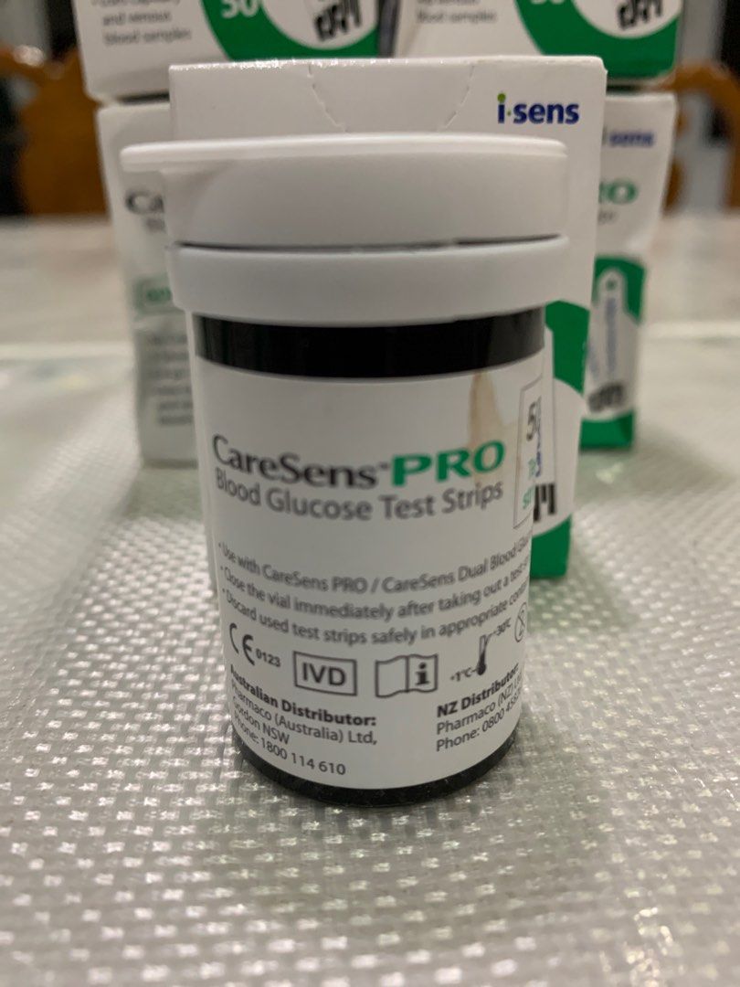 CareSens Pro i-Sens Blood Glucose Test Strips 50 pcs, Health ...
