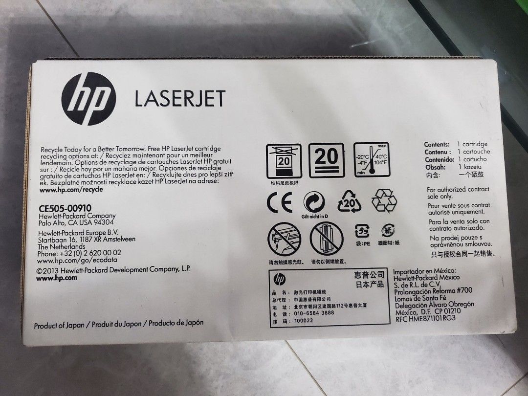 CE505AC HP Contract Original LaserJet Toner Cartridge (Black) for HP ...