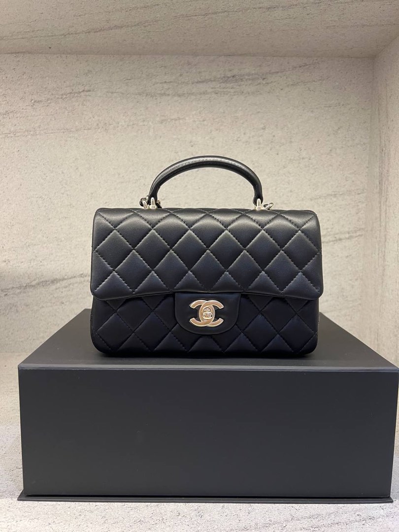 Chanel Top Handle Rectangular GHW, Luxury, Bags & Wallets on Carousell