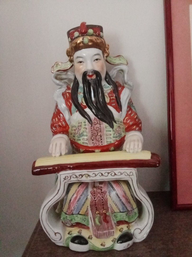 Chinese statue of deity of good luck, Hobbies & Toys, Memorabilia ...