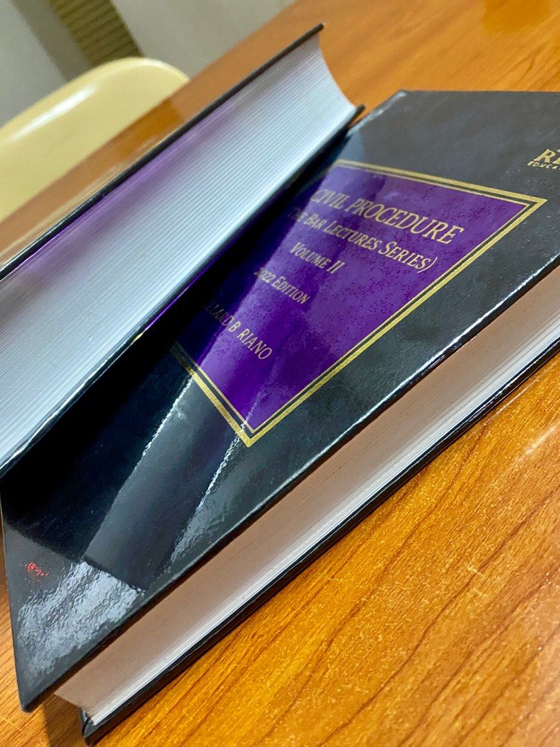 Civil Procedure (The Bar Lecture Series) by Riano 2022 Edition, Hobbies & Toys, Books ...