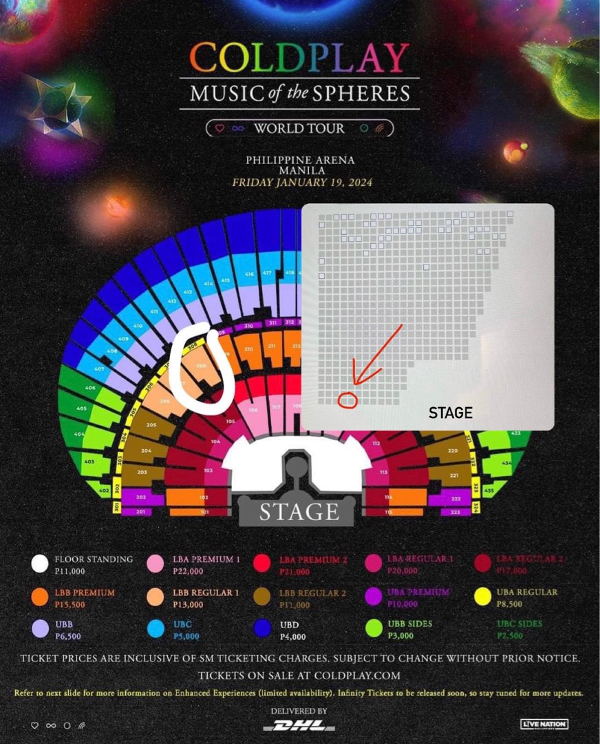 Coldplay Concert Tickets: 19 JAN 2024, Tickets & Vouchers, Event ...
