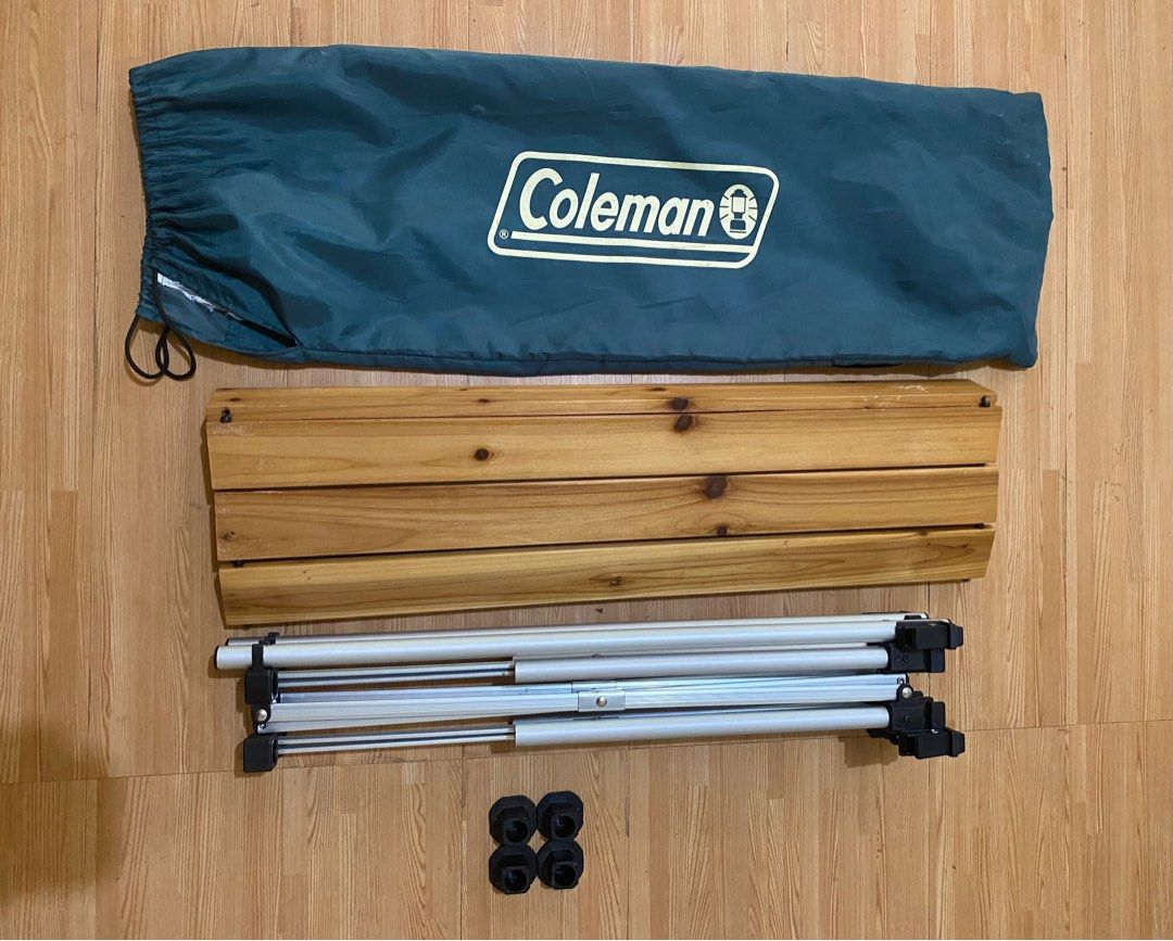 Coleman Natural Wood Roll Table, Furniture & Home Living, Outdoor ...