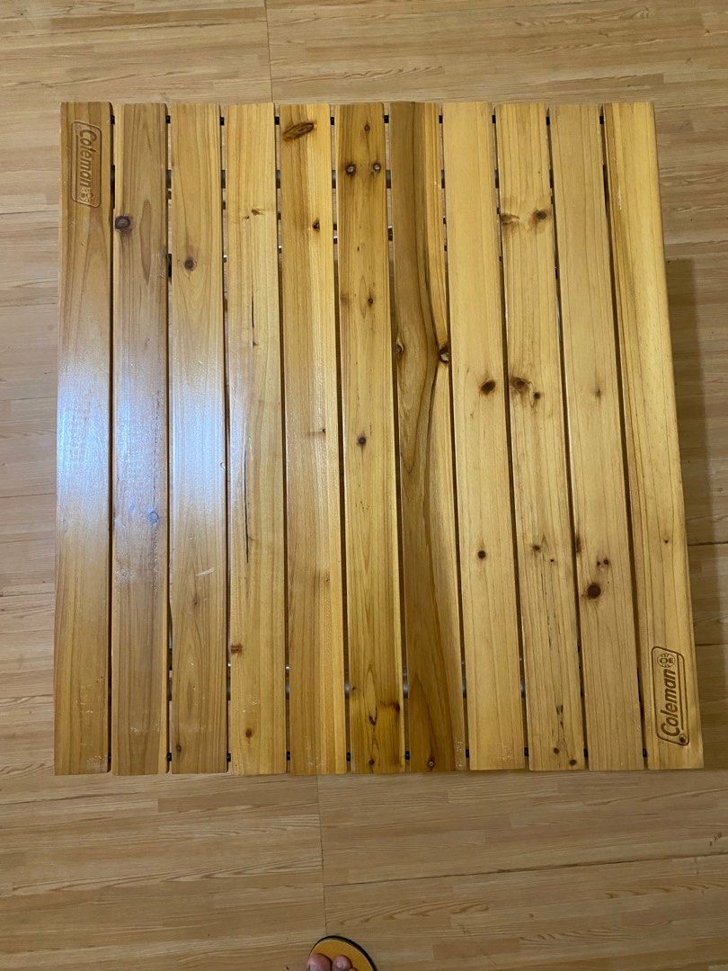 Coleman Natural Wood Roll Table, Furniture & Home Living, Outdoor ...