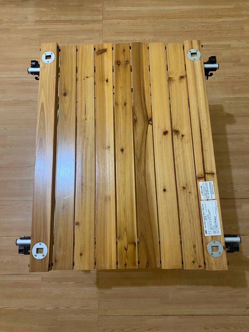 Coleman Natural Wood Roll Table, Furniture & Home Living, Outdoor ...