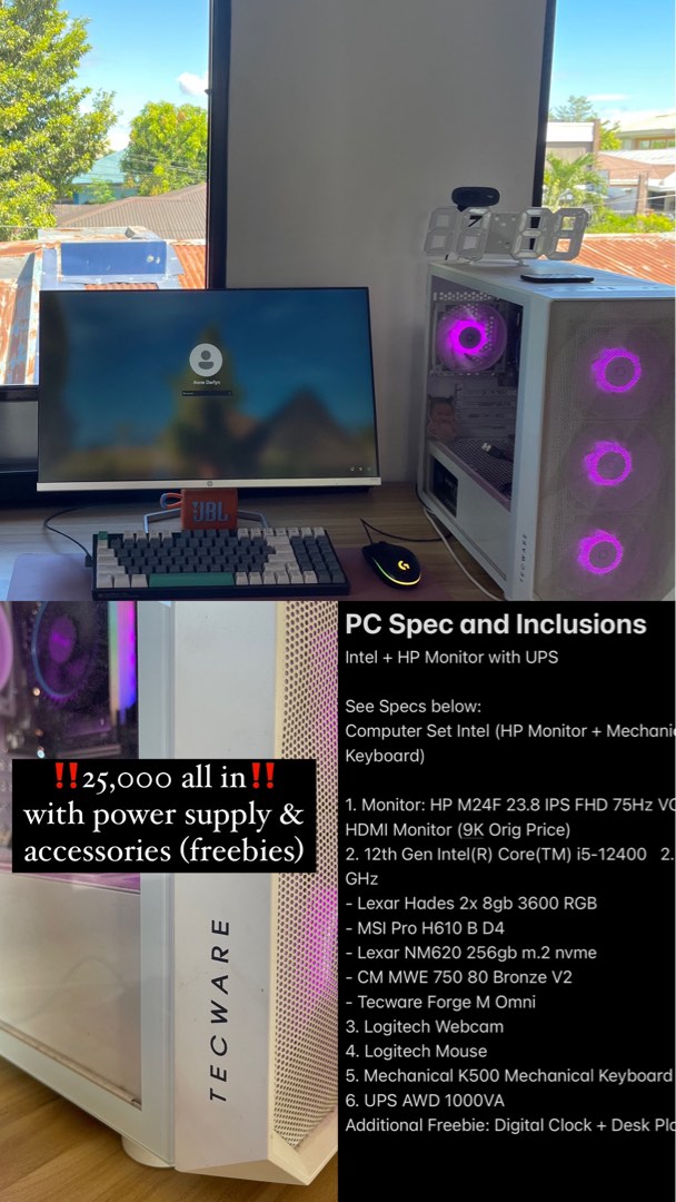 Computer Set with Power Supply, Computers & Tech, Desktops on Carousell