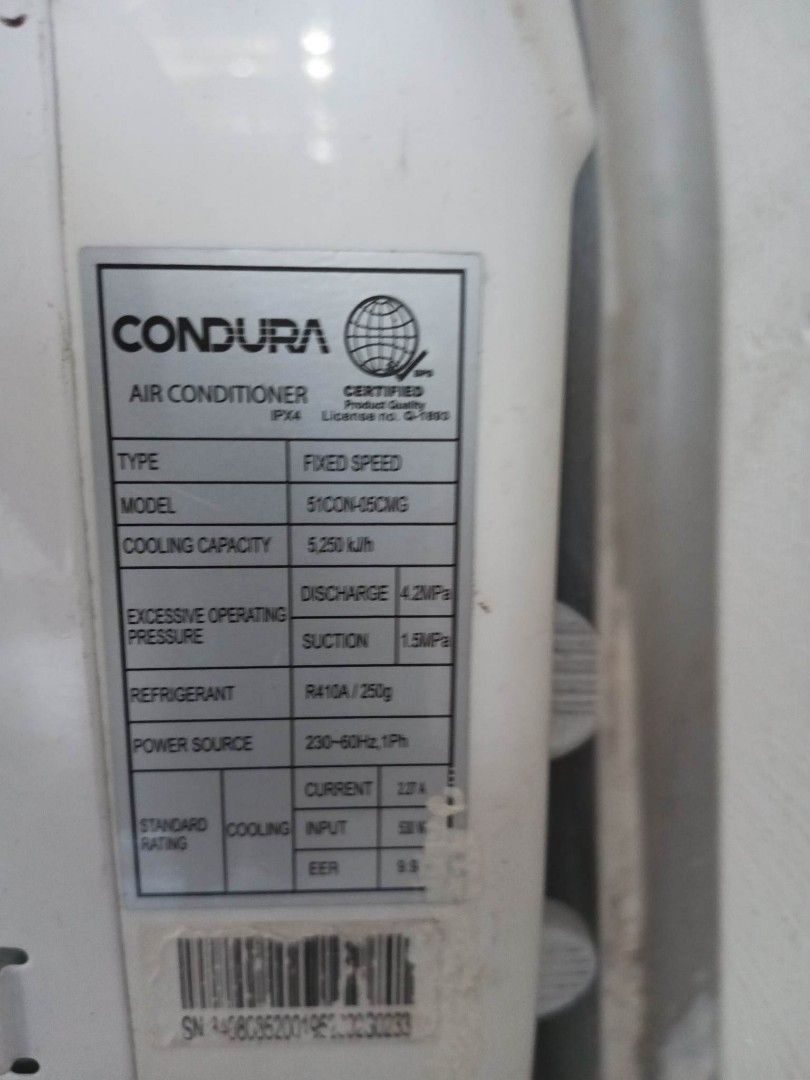 CONDURA AIRCON, TV & Home Appliances, Air Conditioning and Heating on ...
