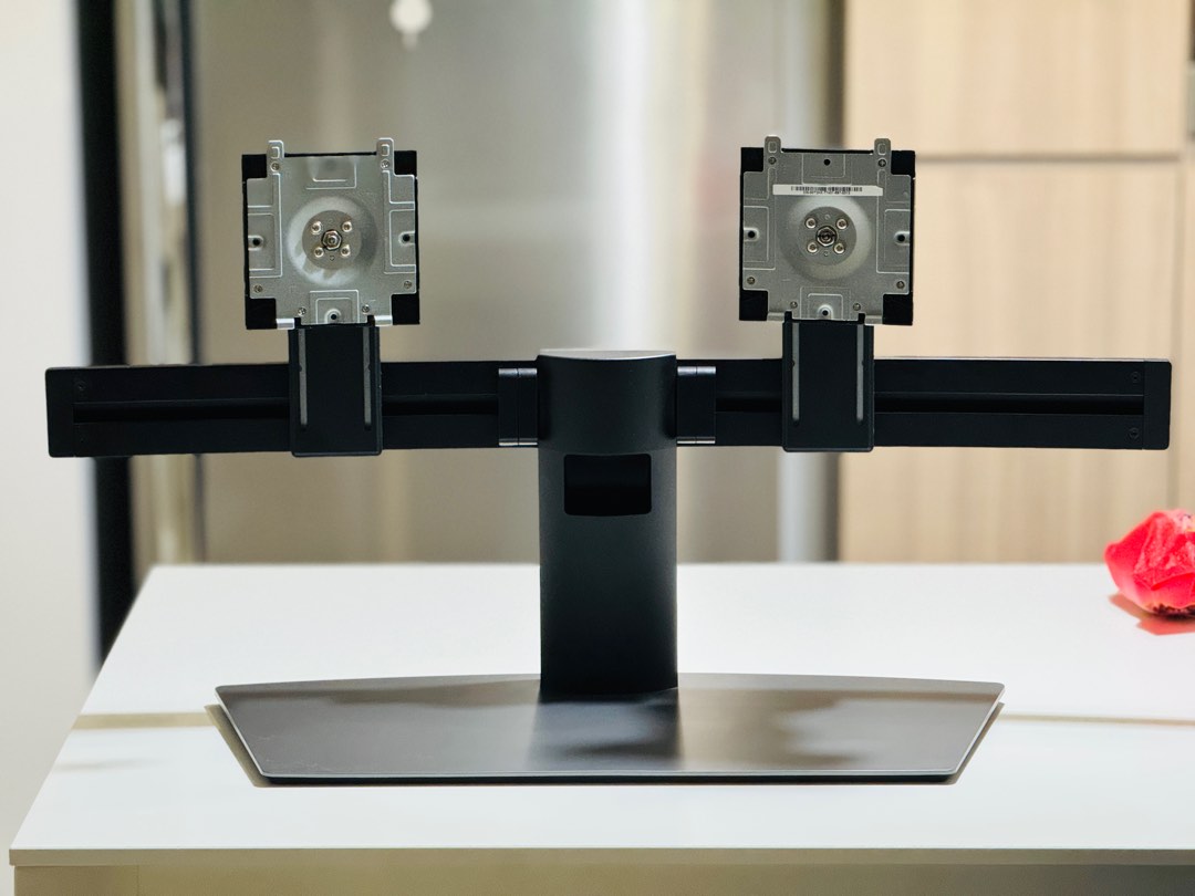 Dell dual monitor stand, Computers & Tech, Desktops on Carousell