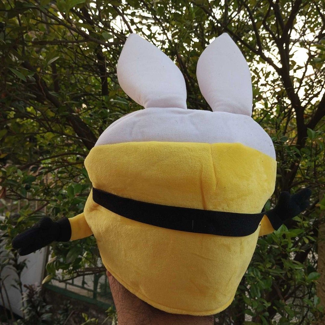 Despicable Me Minion Bunny Ears Plush Hat, Women's Fashion, Watches ...