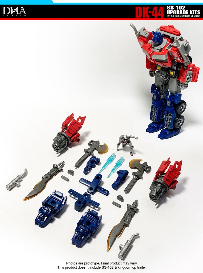 DNA Design DK44 SS102 Upgrade Kits柯柏文配件包 連特典紫色斧頭 + SS102 Optimus Prime ...