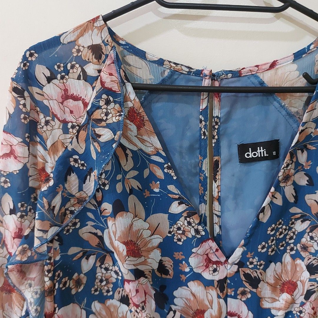 Dotti Blue Dress, Women's Fashion, Dresses & Sets, Dresses on Carousell