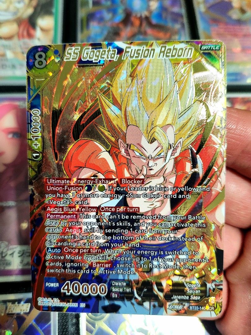 Dragonball Super SS Gogeta Fusion Reborn (Secret Rare), Hobbies & Toys ...