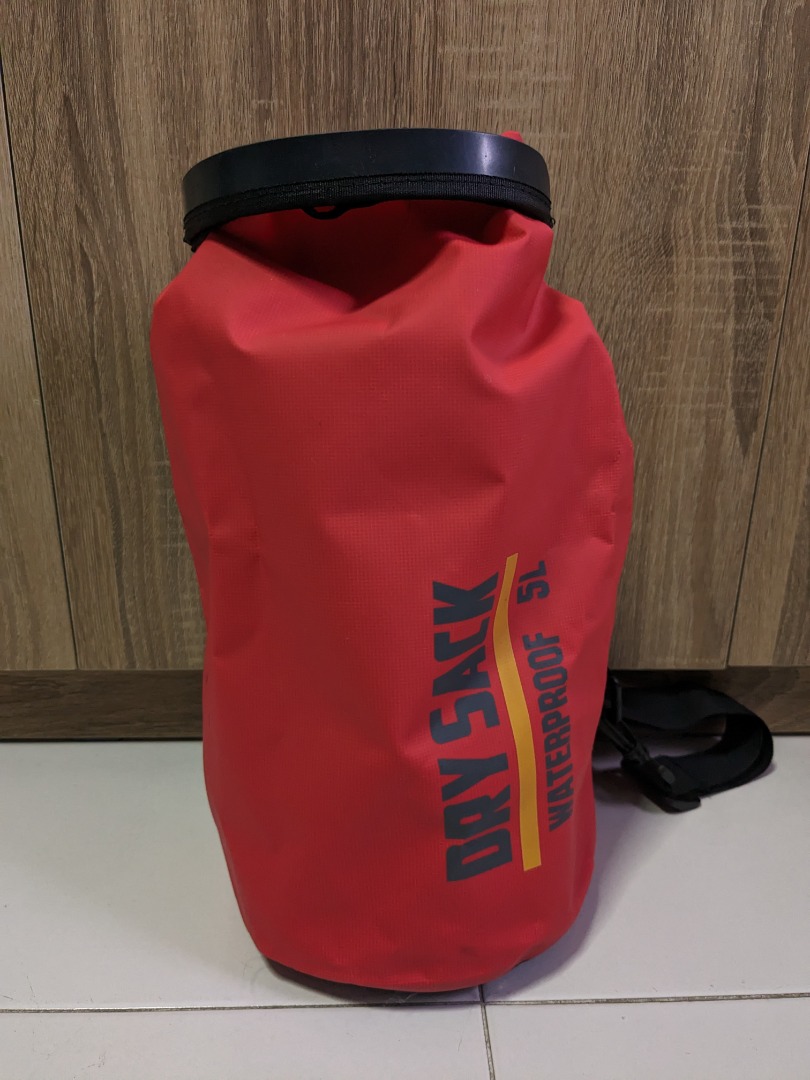 Dry Sack 5L Waterproof - Red, Men's Fashion, Bags, Backpacks on Carousell