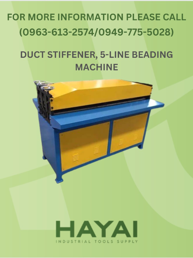 DUCT STIFFENER,5-LINE BEADING MACHINE, Commercial & Industrial ...