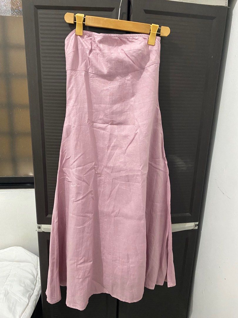 Editor market ( long linen tube dress), Women's Fashion, Dresses & Sets ...