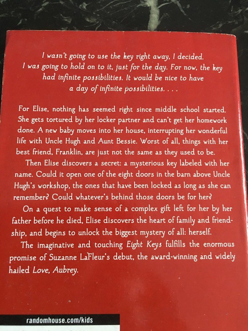 Eight Keys by Suzanne LaFleur, Hobbies & Toys, Books & Magazines ...