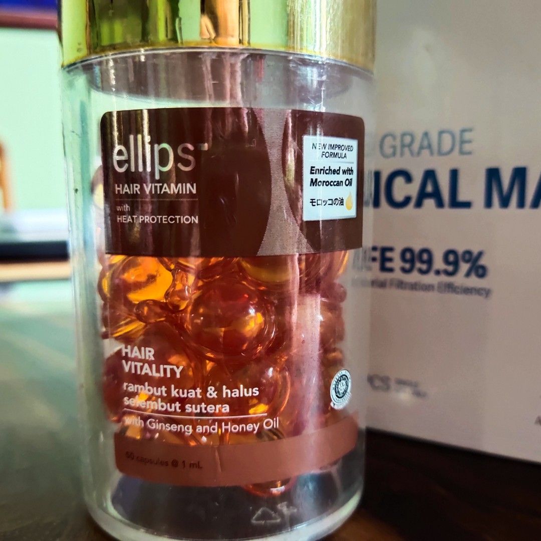 ellips hair vitamin with heat protection (50 capsules) - hair vitality ...