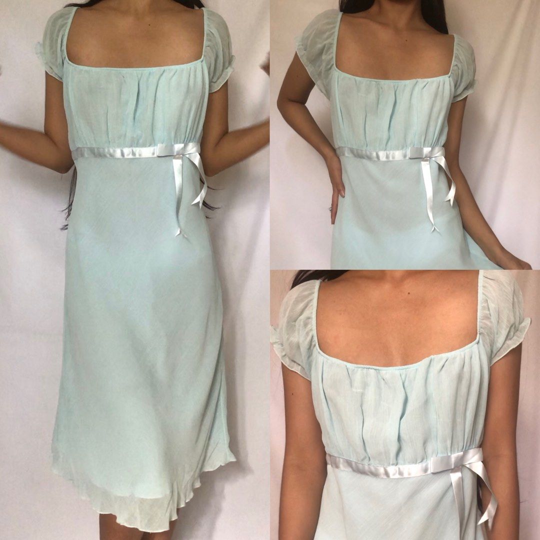 Coquette milkmaid dainty fairycore y2k bridgerton emma ribbon empire ...