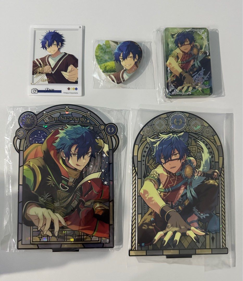 Ensemble Stars - Jun Sazanami set - Arylic standee/arylic keychain ...