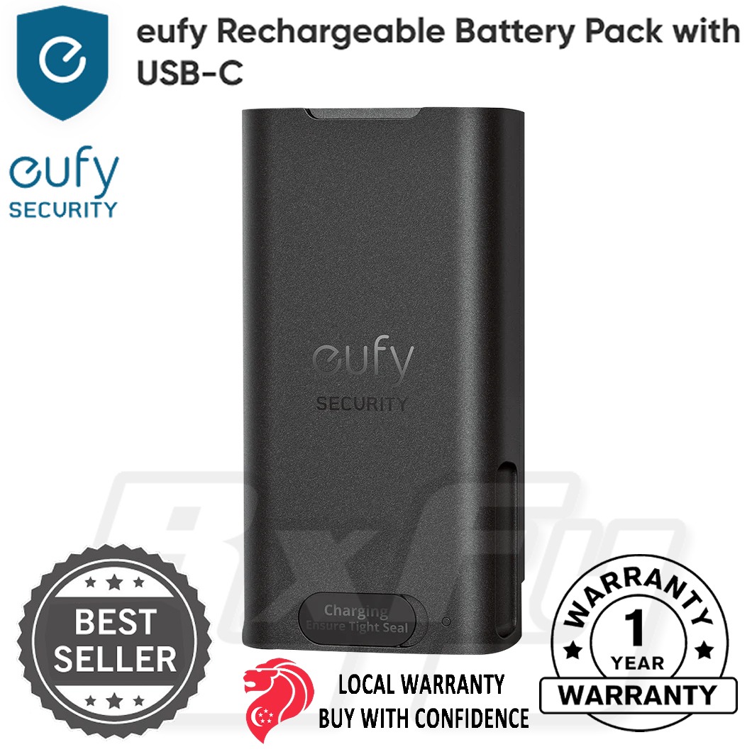 eufy Rechargeable Battery Pack with USB-C, Quick-Release 6500 mAh For ...
