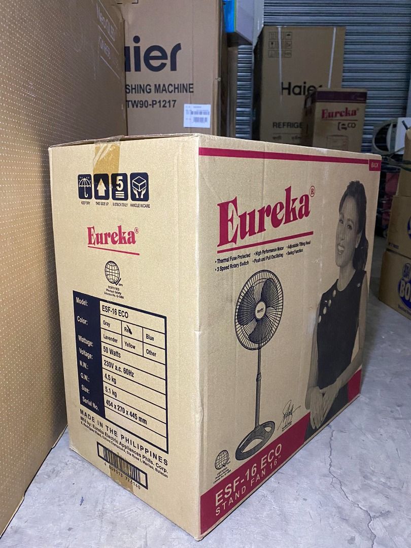 EUREKA Stand Fan ESF-16, Furniture & Home Living, Lighting & Fans, Fans ...