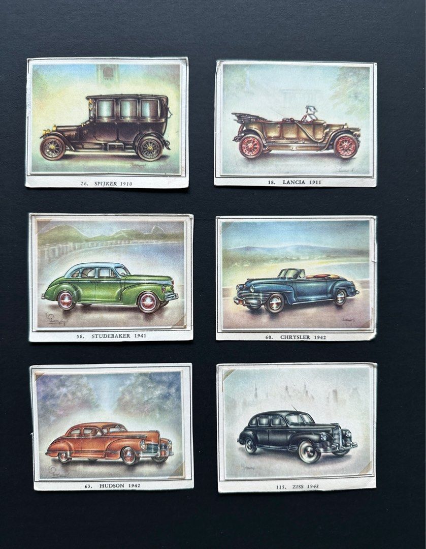 Europe, 1911-1955 Classic Car Card, Hobbies & Toys, Stationery & Craft ...
