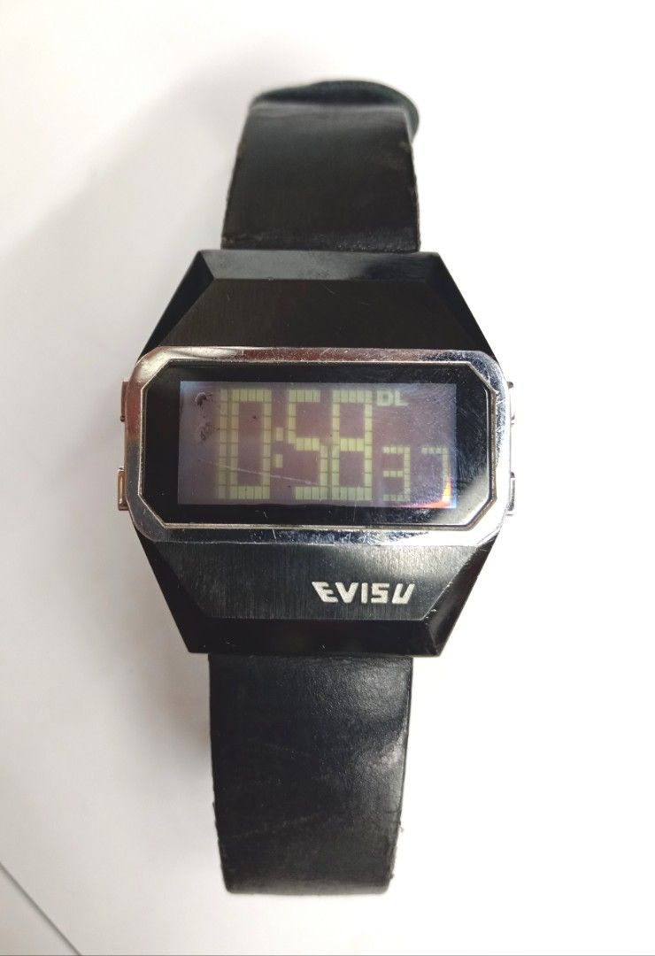 EVISU Japan Digital Watch Original Rare, Men's Fashion, Watches ...