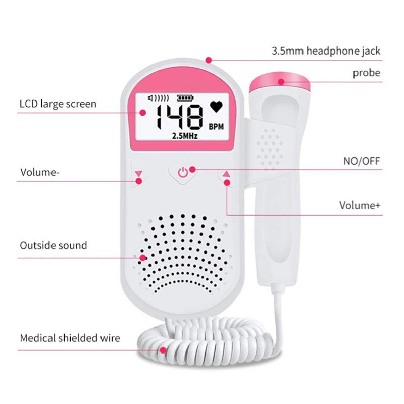Fetal Doppler Monitor Baby Heart Rate, Babies & Kids, Maternity Care on ...