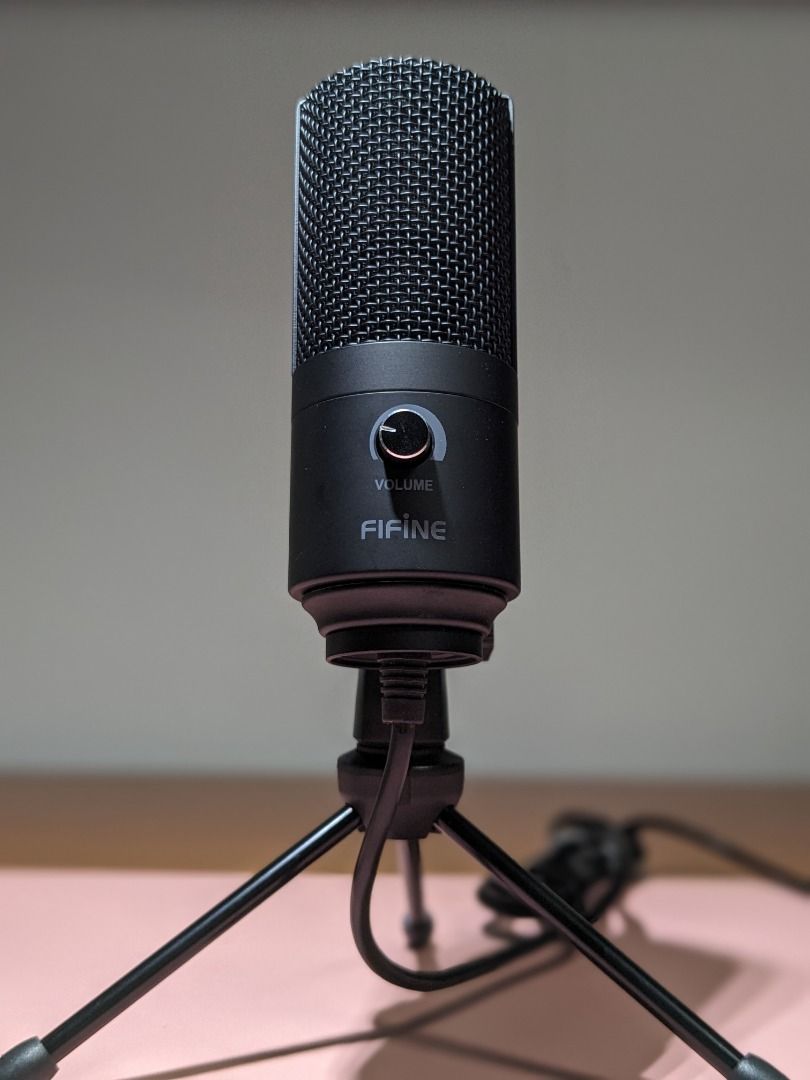 Fifine K669B Condenser Microphone USB, Audio, Microphones on Carousell