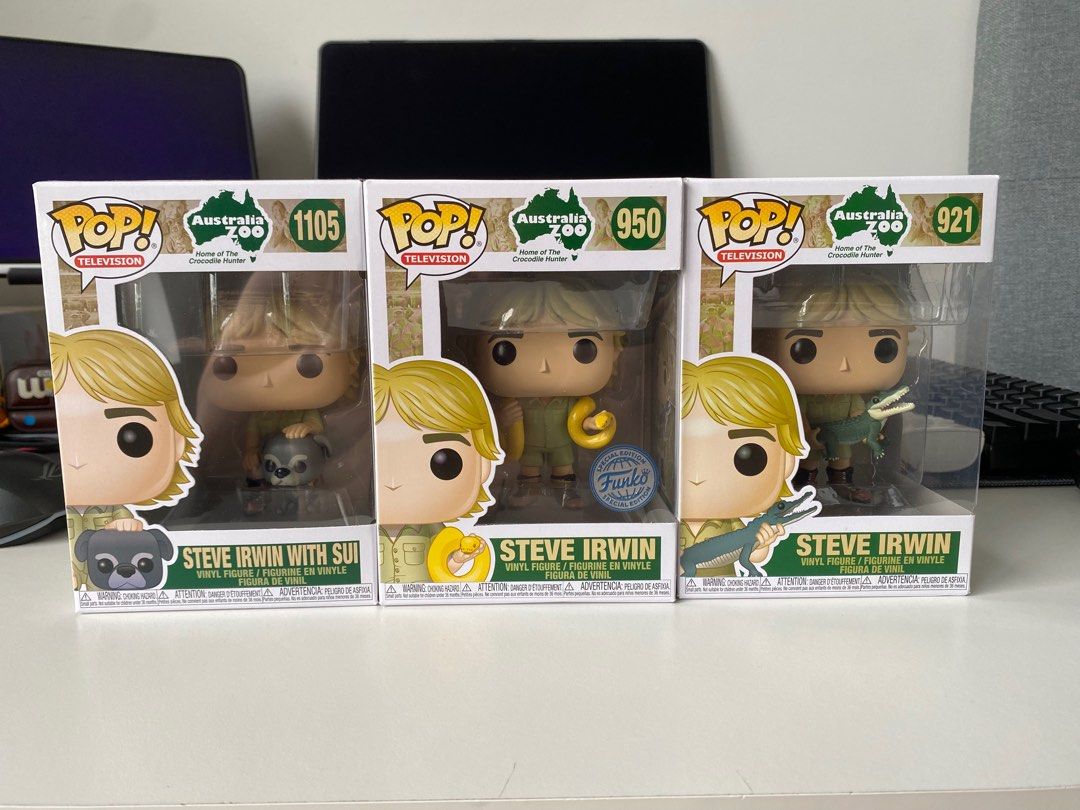 Funko Pop Steve Erwin Set, Hobbies & Toys, Toys & Games on Carousell