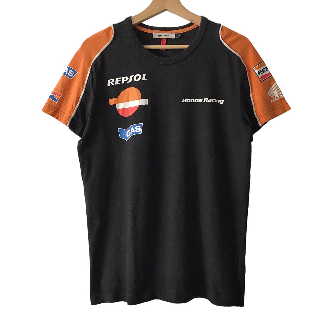 GAS Italy X Honda Repsol Moto GP Team Licensed Promo Tee, Men's Fashion ...