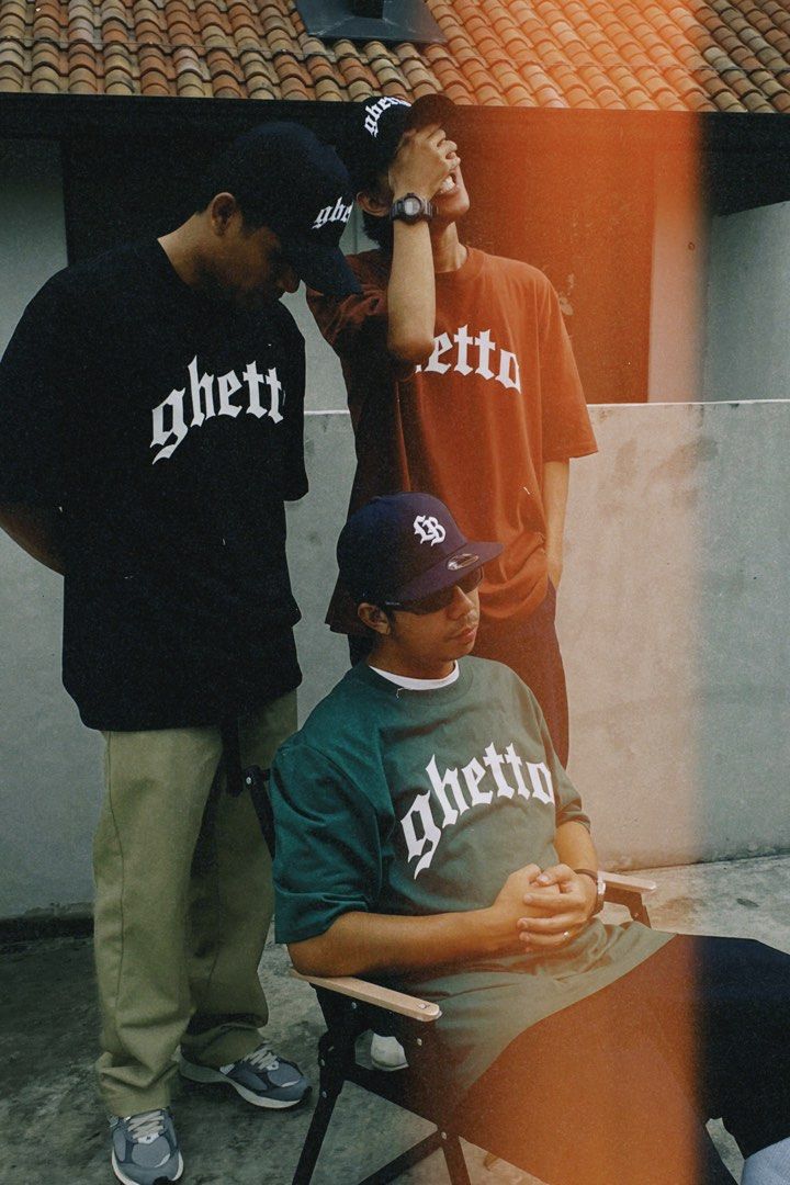 Ghetto Script Tee, Men's Fashion, Tops & Sets, Tshirts & Polo Shirts on ...