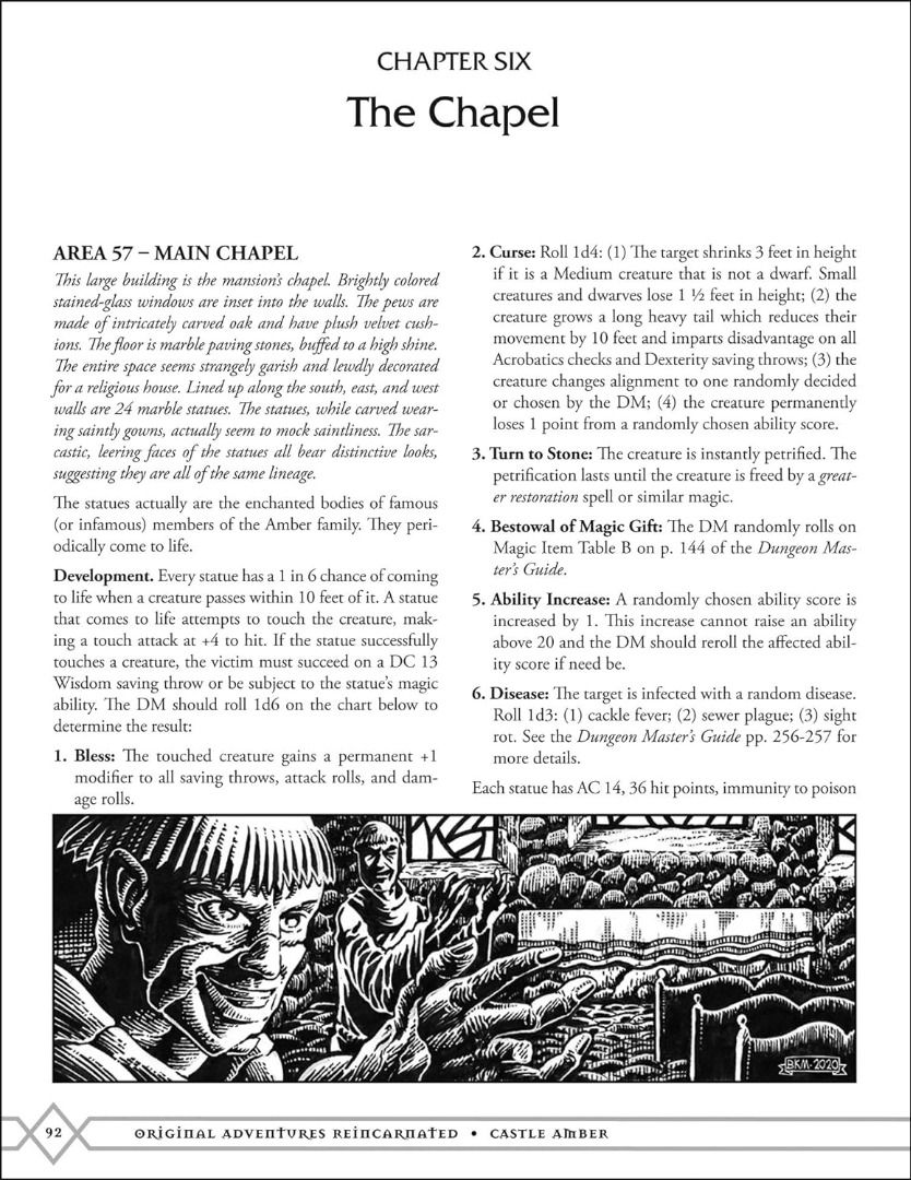 Goodman Games Original Adventures Reincarnated #5 X2 Castle Amber D&D ...