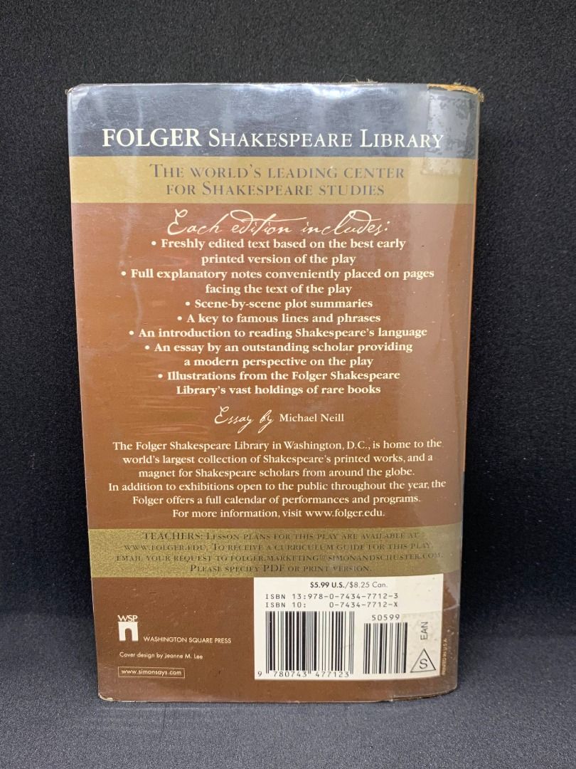 Hamlet (Folger Library) William Shakespeare, Hobbies & Toys, Books ...